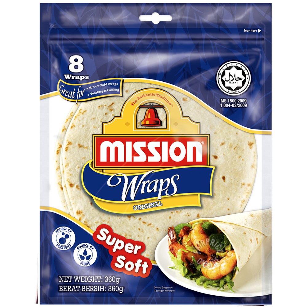 Halal Mission Wraps 8's 360G (8pcs) | Shopee Philippines