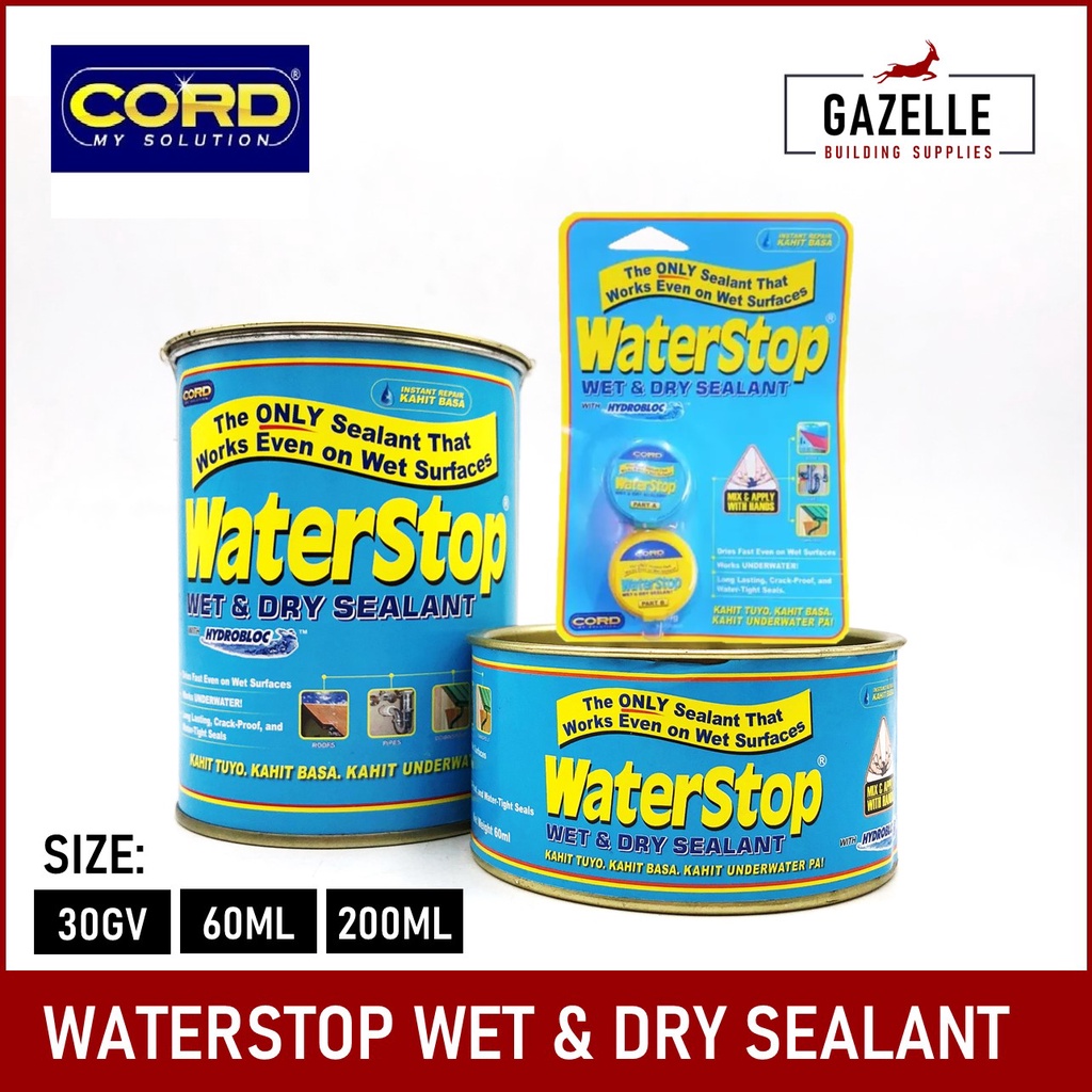 Waterstop Wet and Dry Sealant 30ml / 60ml / 200ml | Shopee Philippines