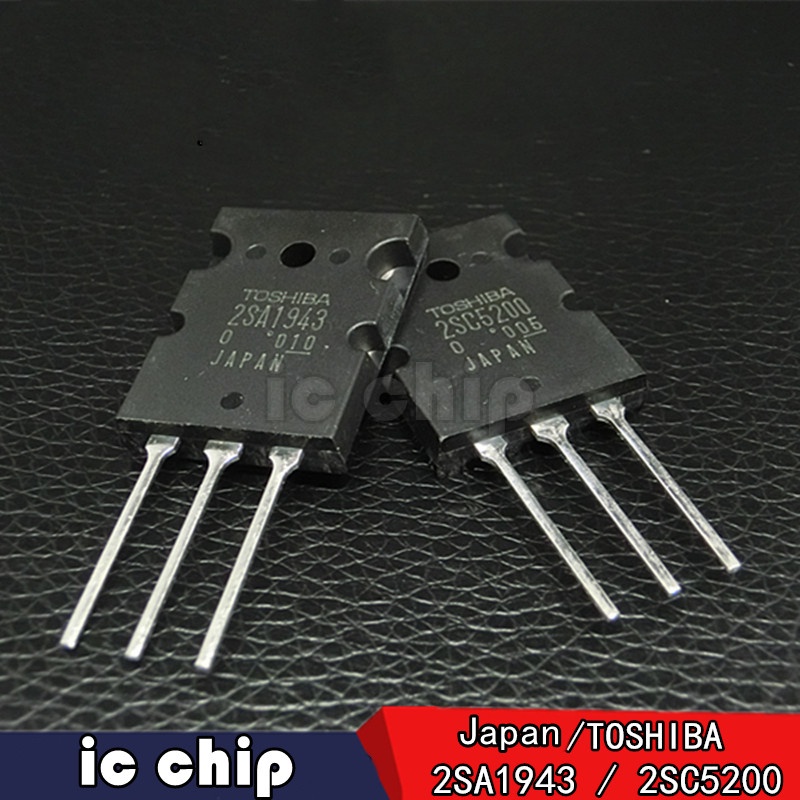 10Pcs (5pcs 2SA1943 + 5pcs 2SC5200 ) Toshiba 2SA1943 2SC5200 audio amplifier pair tube A1943 ...