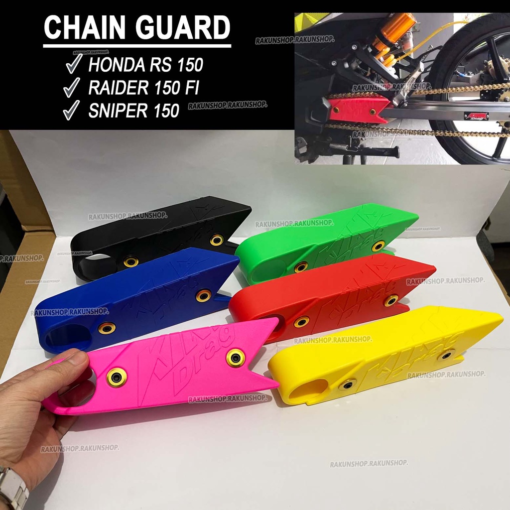 Chain Guard King Drag brand Plug and play YamahaSniper 150 SuzukiRaider ...