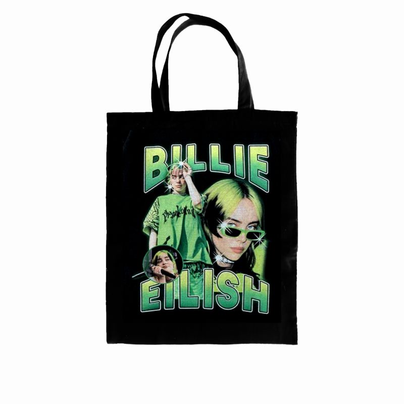 Billie EILISH TOTE BAG - RAPPER TOTE BAG - Men Women - Zipper | Shopee ...