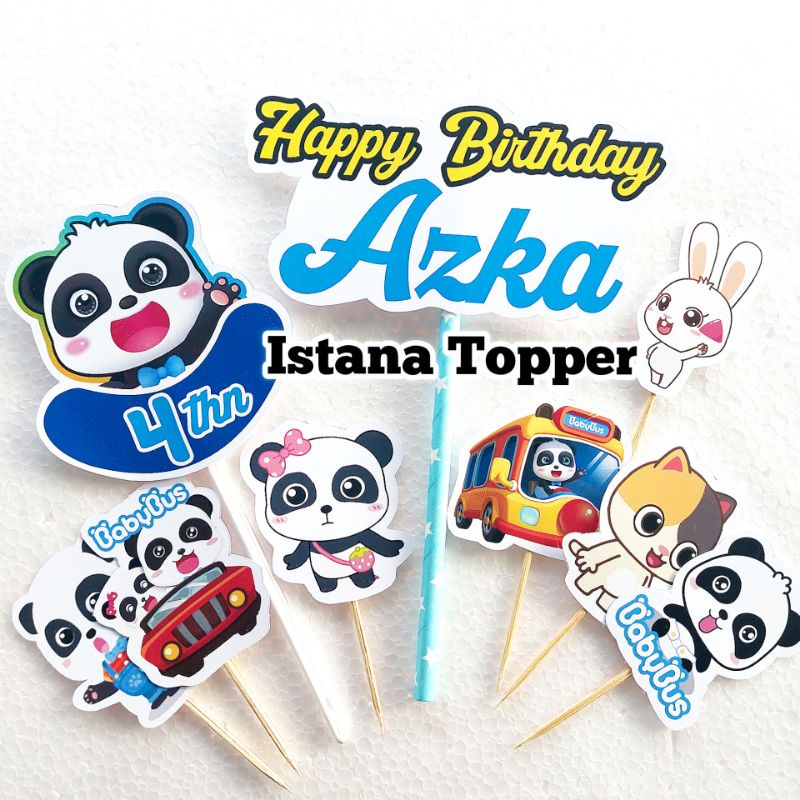 Standard Cake Topper/CUSTOM Babybus Theme/Birthday Topper/Babybus ...