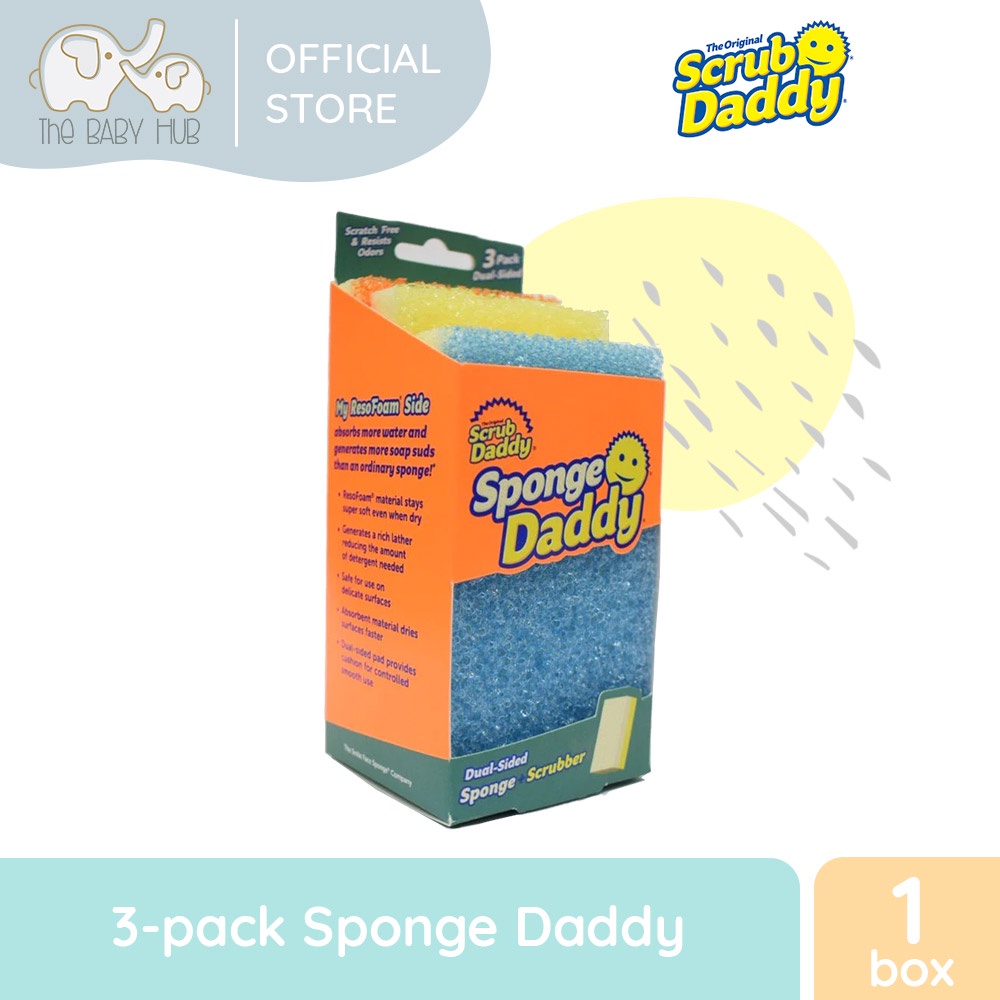 Sponge Daddy Dual Sided Scrubber + Sponge | Shopee Philippines