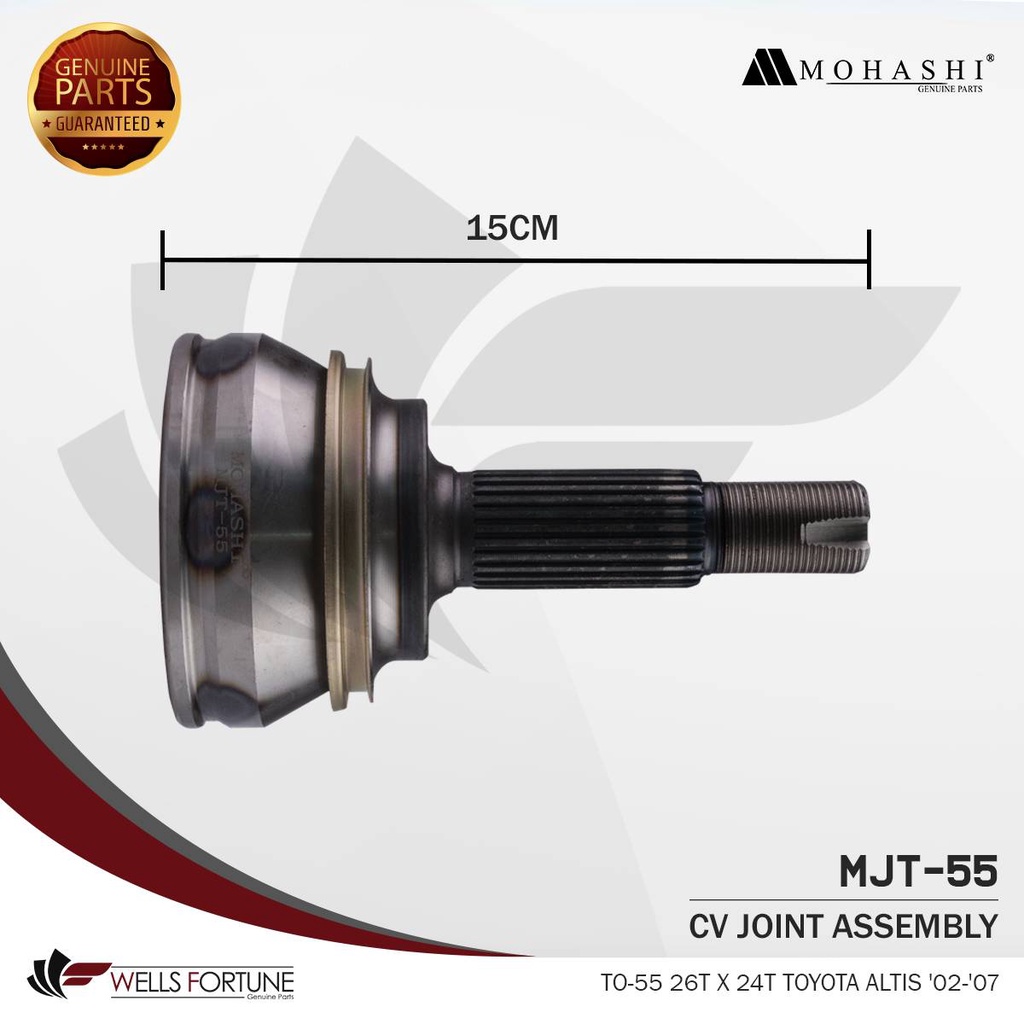 TOYOTA ALTIS 2002 - 2007 26T X 24T MOHASHI CV JOINT ASSEMBLY(1PC ...