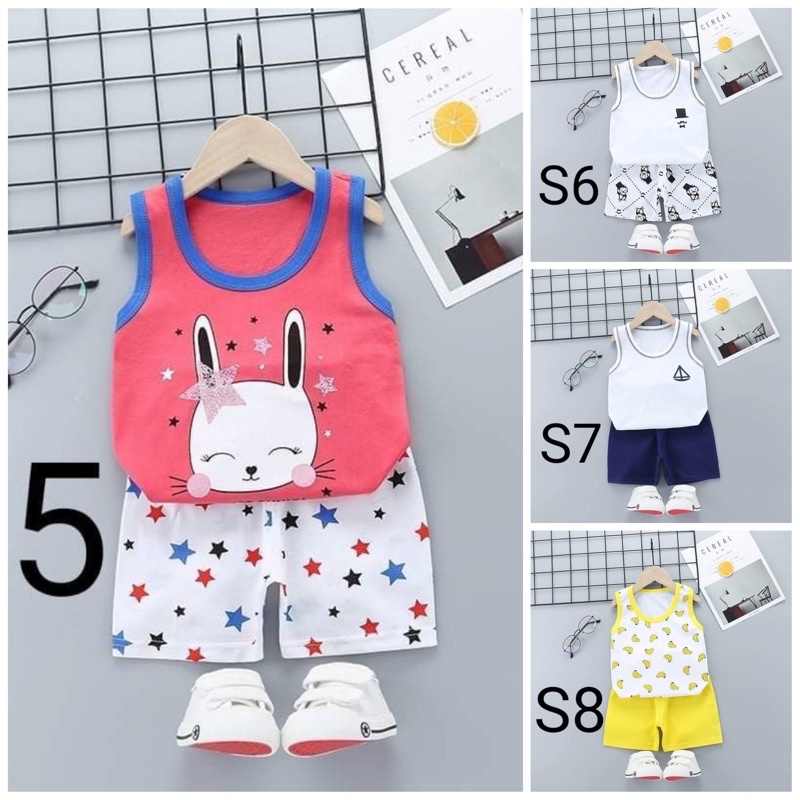 IMPORTED KOREAN KIDS SANDO FOR BOYS or GIRLS 1 to 4 YEARS OLD SLEVELESS ...