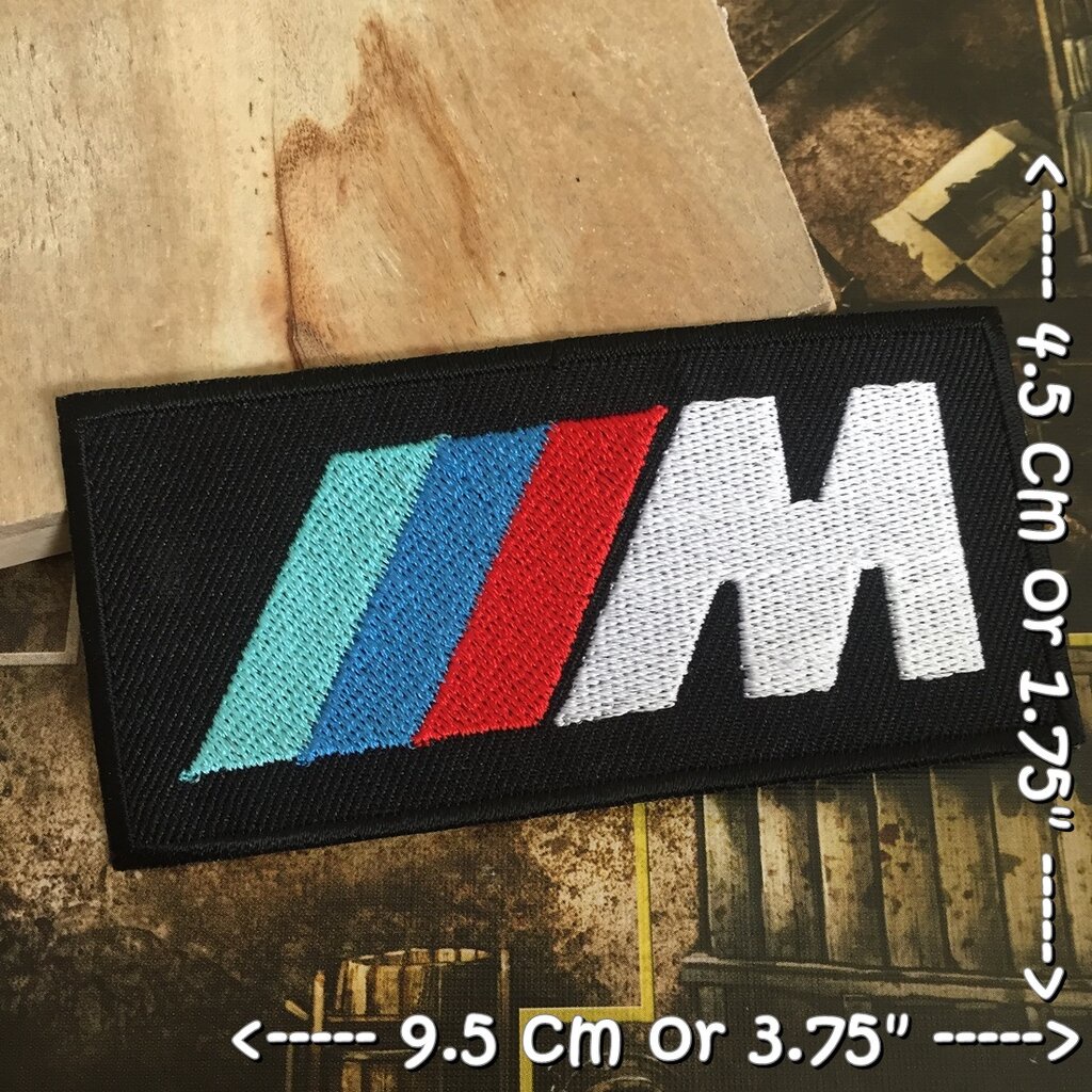 BMW Embroidery Patch Iron on Jacket Helmet Mount Racing Embroidered ...