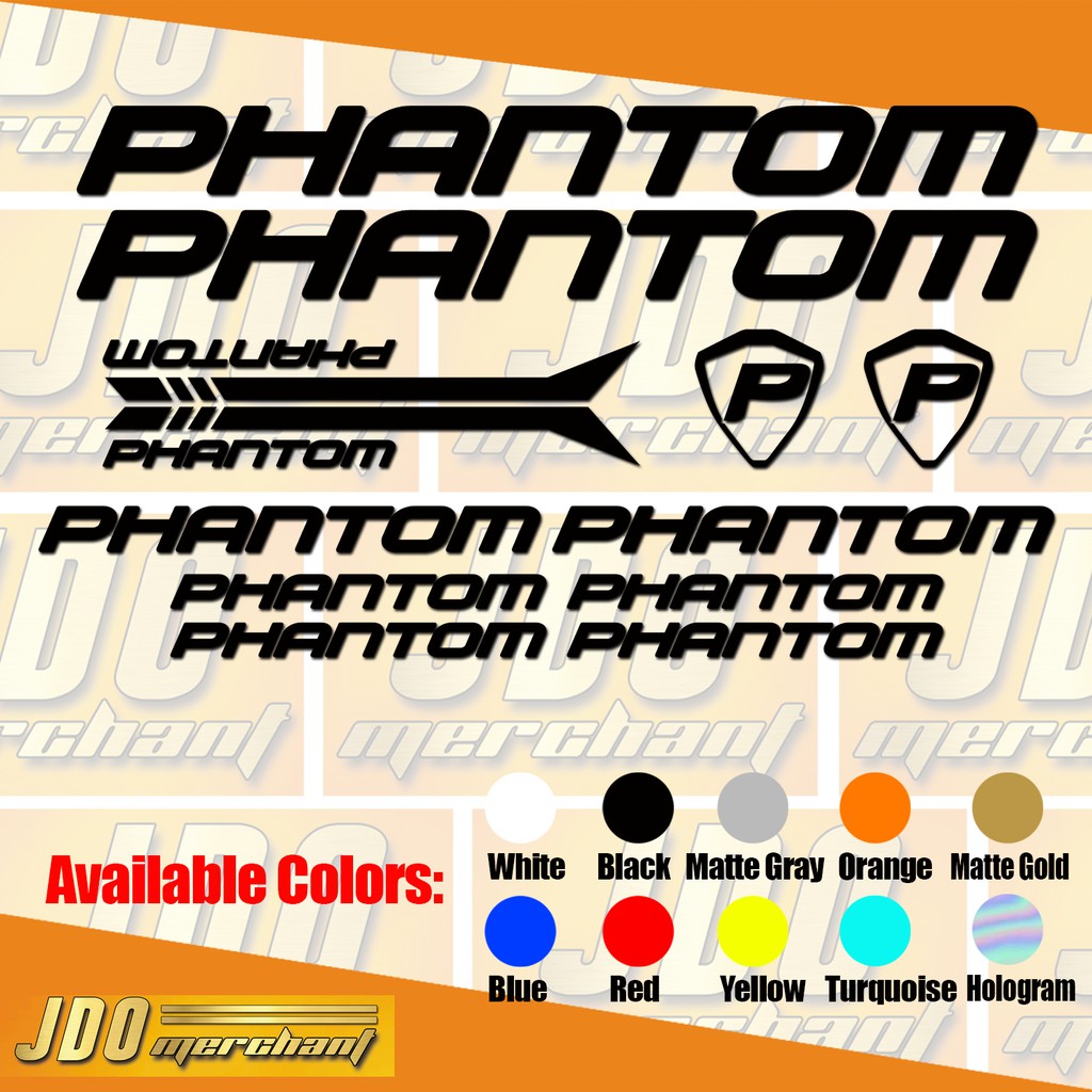 Phantom bike Stickers Phantom sticker Decals | Shopee Philippines