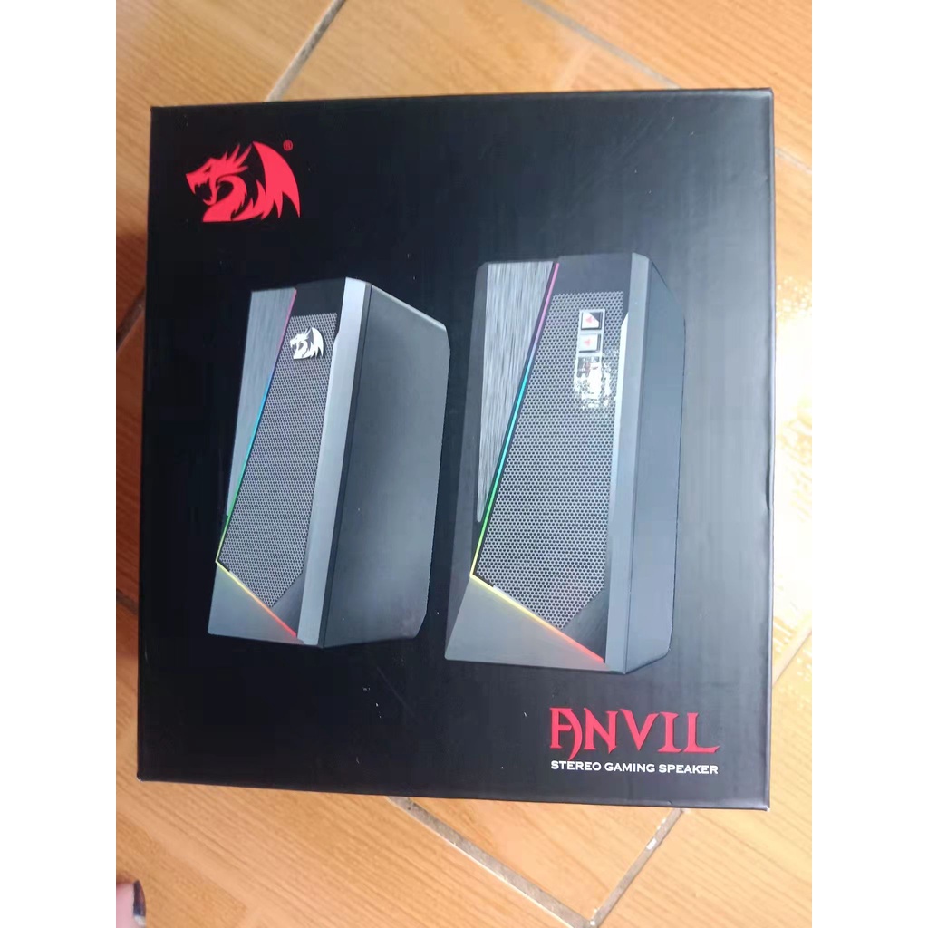 Redragon GS520 Anvil RGB Desktop Speakers 2.0 Channel with 6 Colorful ...