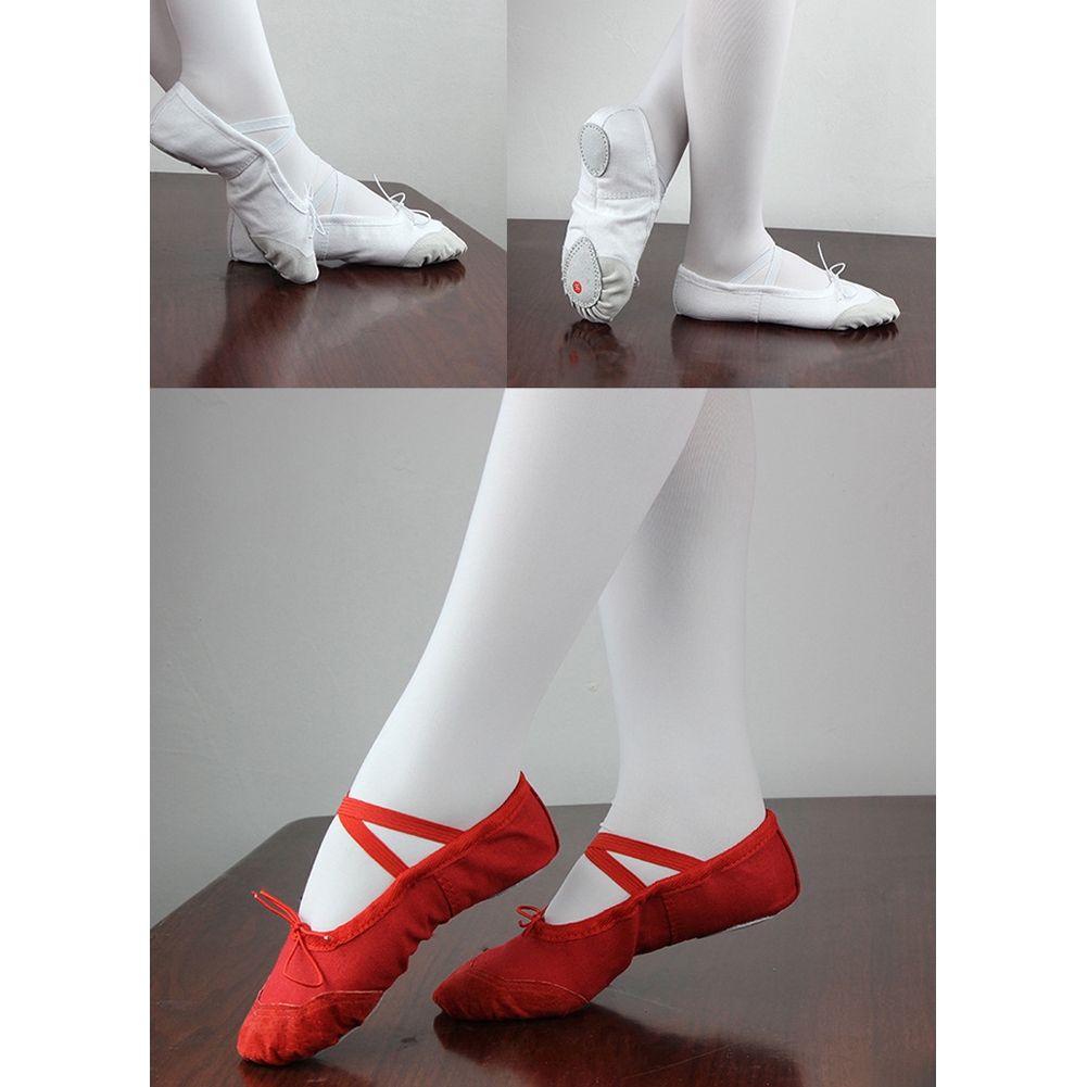 Lolanta Women Girls Ballet Shoes Dance Canvas Flats Soft Bottom ...