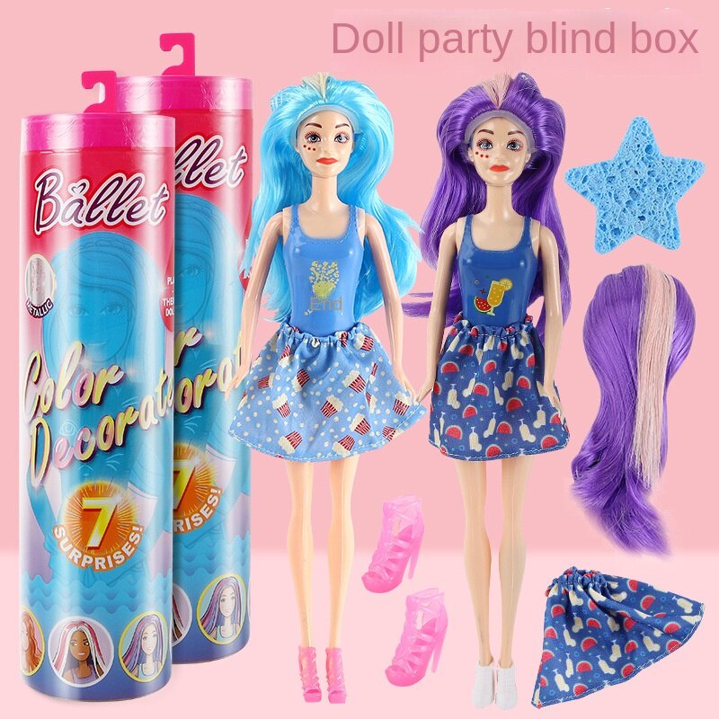 New Blind Box Toy Surprise Doll Water-Soluble Color-Changing Water ...