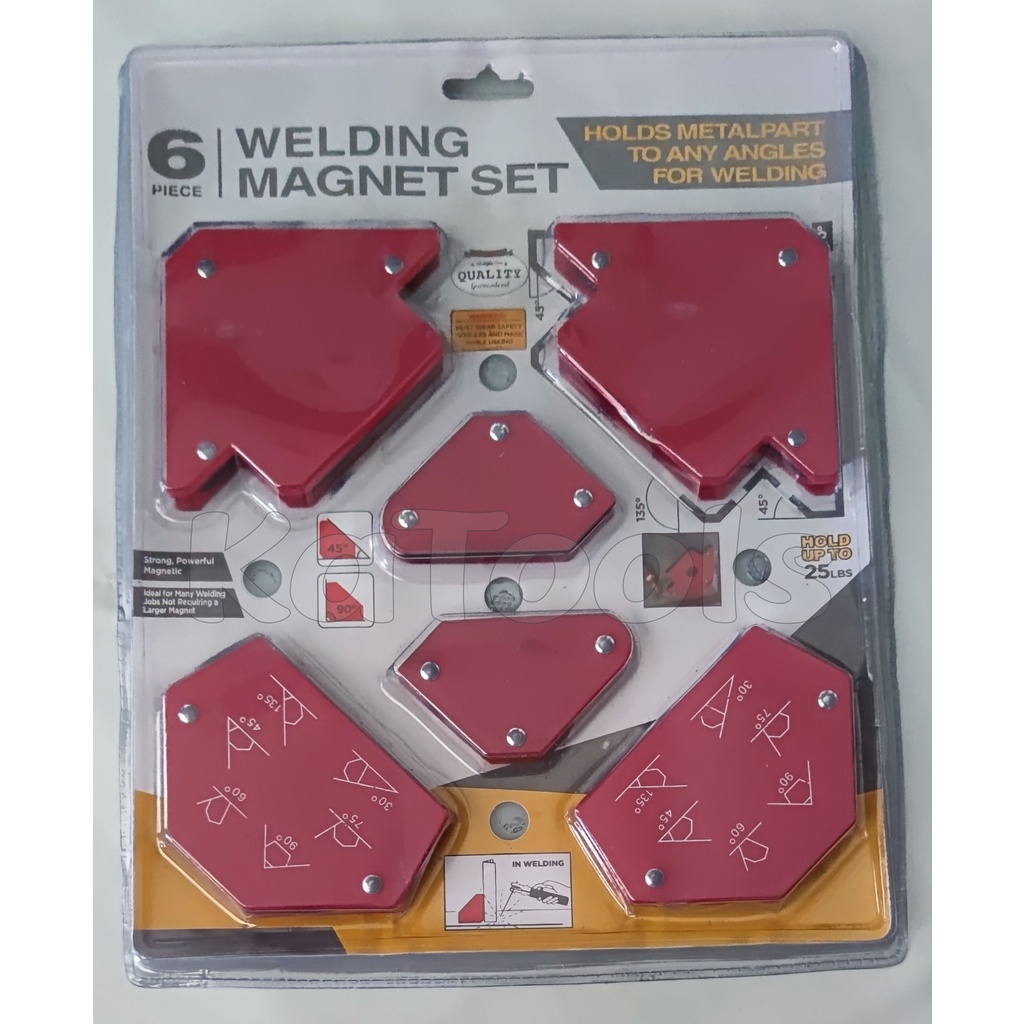 KATOOLS ~ 6pcs Welding Magnet Locator Set Holders Multi Angles Tool ...