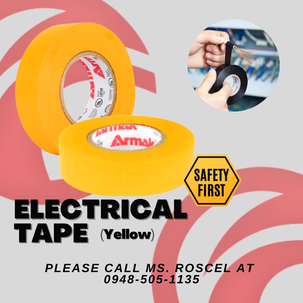 Electrical Tape (Yellow) | Shopee Philippines