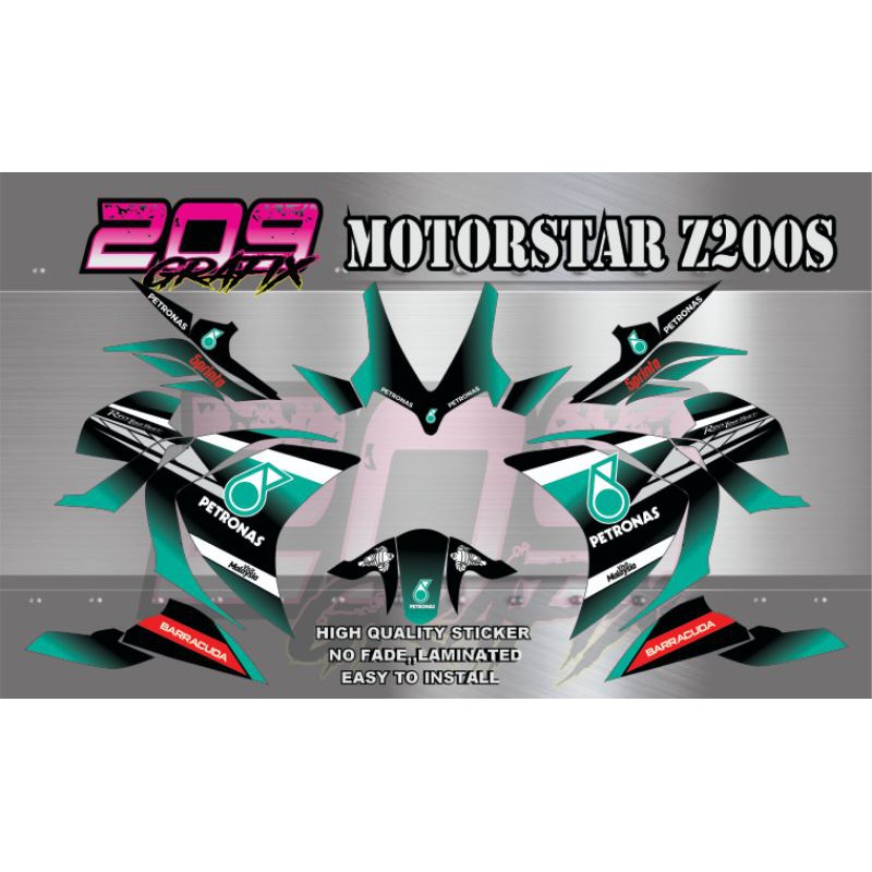 Motorstar Z200s full body decals | Shopee Philippines
