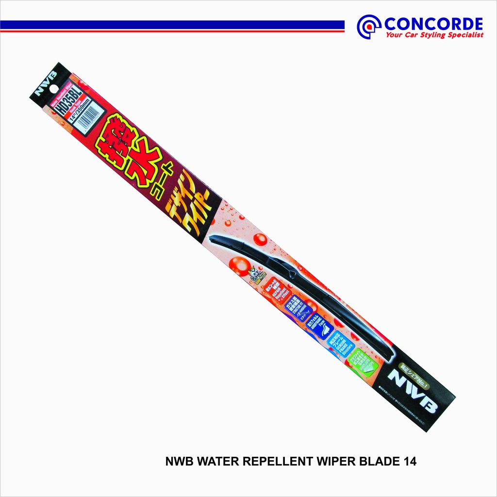 CONCORDE NWB WATER REPELLENT WIPER BLADE 14 | Shopee Philippines