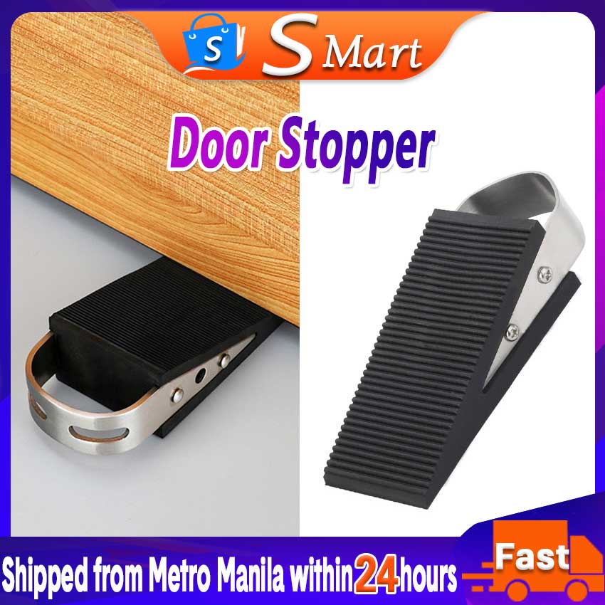 【Soyamart】Rubber Door Stopper Guard Wind Dust Stopper Protector For ...