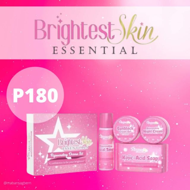 Brightest skin essential set | Shopee Philippines