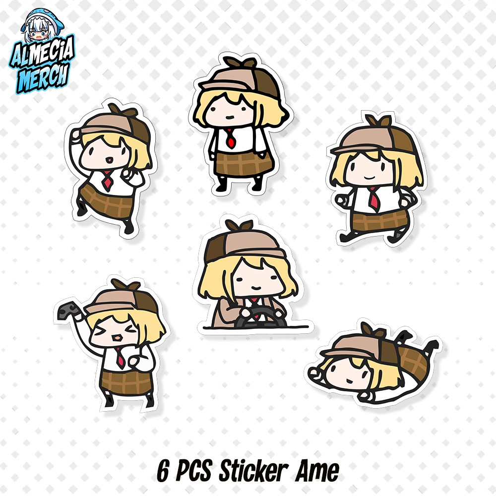Amelia Watson Chibi Sticker/Amelia Watson Midget Hololive Sticker ...