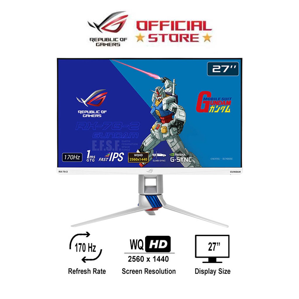 ROG Strix XG279Q-G 27" Gundam Edition HDR Gaming Monitor | Shopee ...