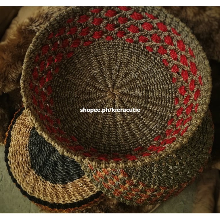 Abaca handmade fruit tray basket table organizer Container Kitchen ...