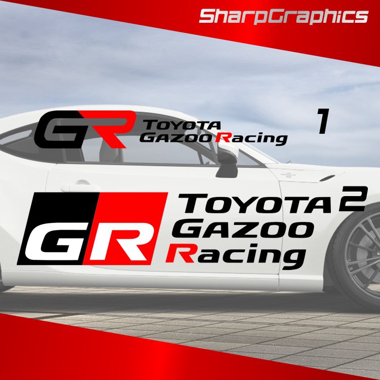 Toyota GR Gazoo Racing Japanese Kanji JDM Sticker Decal | Shopee ...