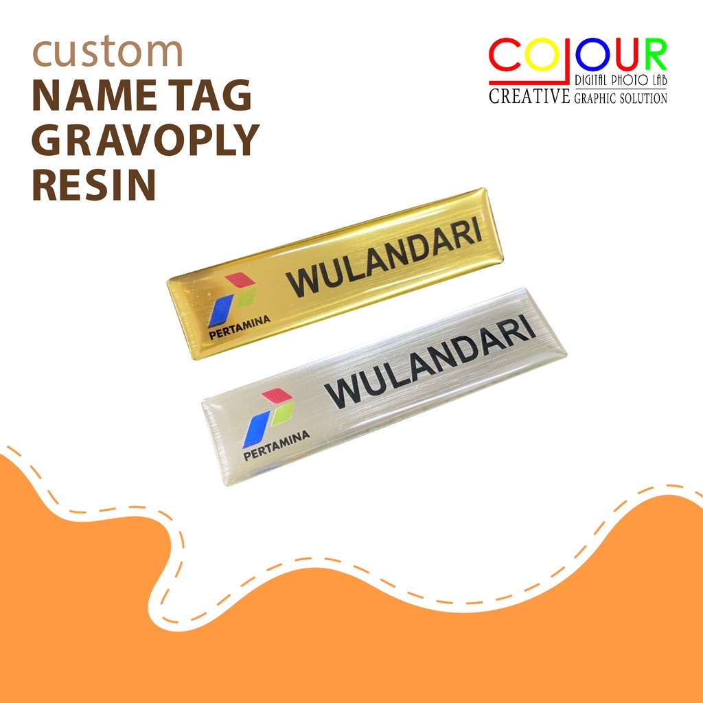 Name TAG / CHEST NAME / RESIN GRAVOPLY NAME PLATE - CUSTOM | Shopee ...
