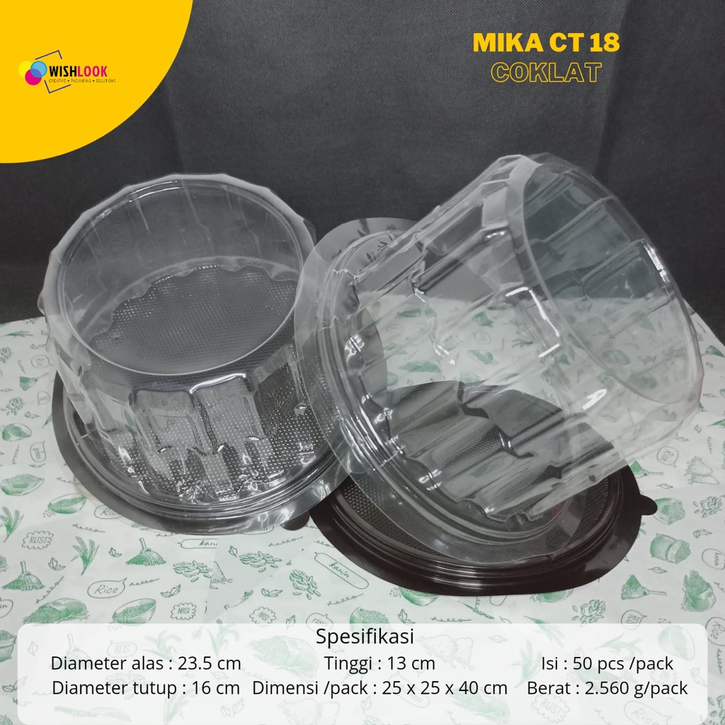 (Wishlook) Mika CT 18 Chocolate Mica Stack mini Mica tart | Shopee ...