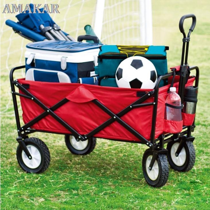 Garden Trolley Carts Foldable Shopping Cart Waterproof Hand Truck With ...