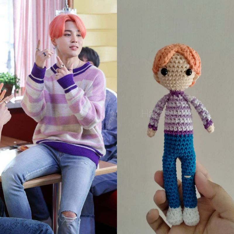 Bts Jimin Knitting Doll (Boy With Luv) | Shopee Philippines