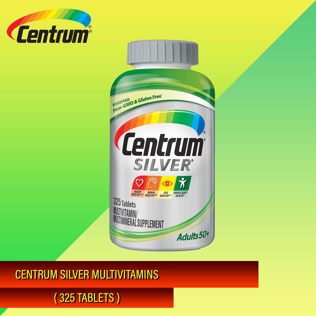 Centrum Silver Multivitamins ( 325 Tablets ) | Shopee Philippines