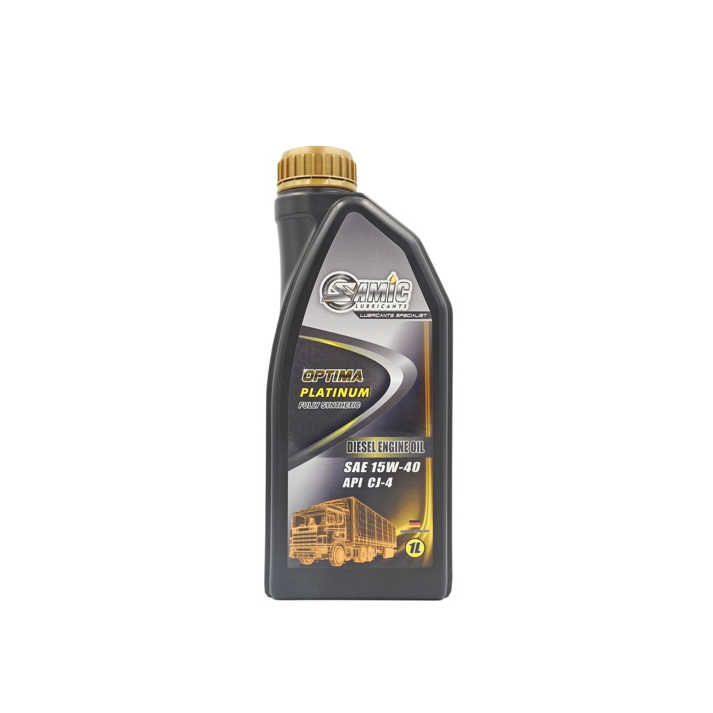 Samic Optima Platinum CJ-4/SN 15W40 Fully-Synthetic Diesel Engine Oil ...