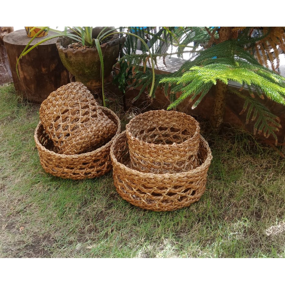 Native Baskets Honeycomb Weave | Pot Baskets | Native Storage ...