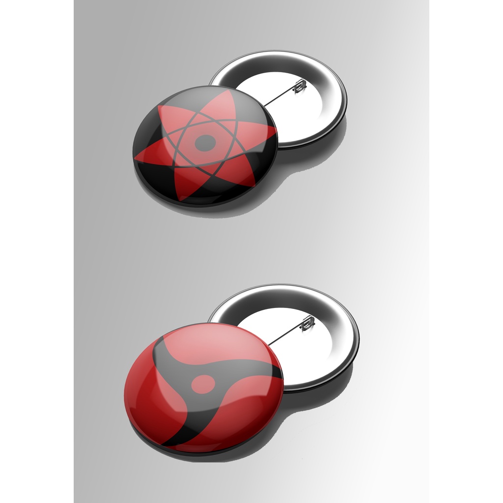 Button BADGE UCHIHA ITACHI SASUKE MANGEKYO SHARINGAN | Shopee Philippines