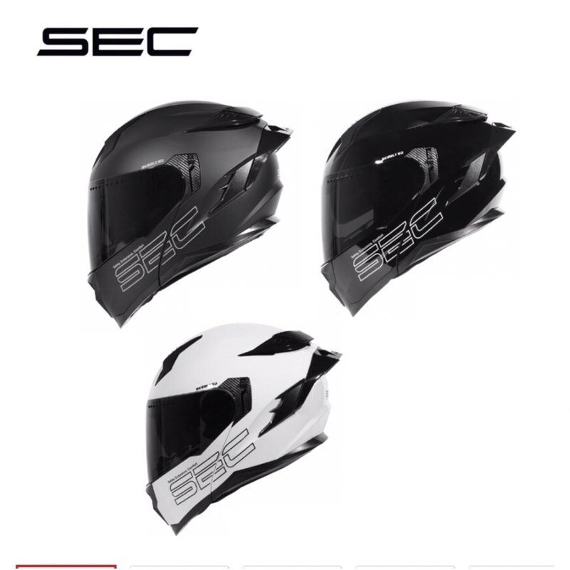 SEC REVOLT V2 Modular Dual Visor Helmet (Free Visor and Spoiler ...