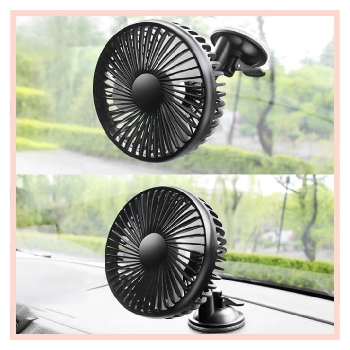 12V/24V Universal Suction Cup Single Head Three Wind Speed USB Car ...