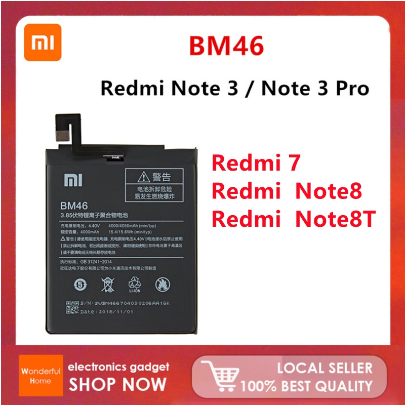 Philippines spot】Xiaomi Redmi 7/Note8/Note 8T/Note3/Note 3PRO/ BN46 ...