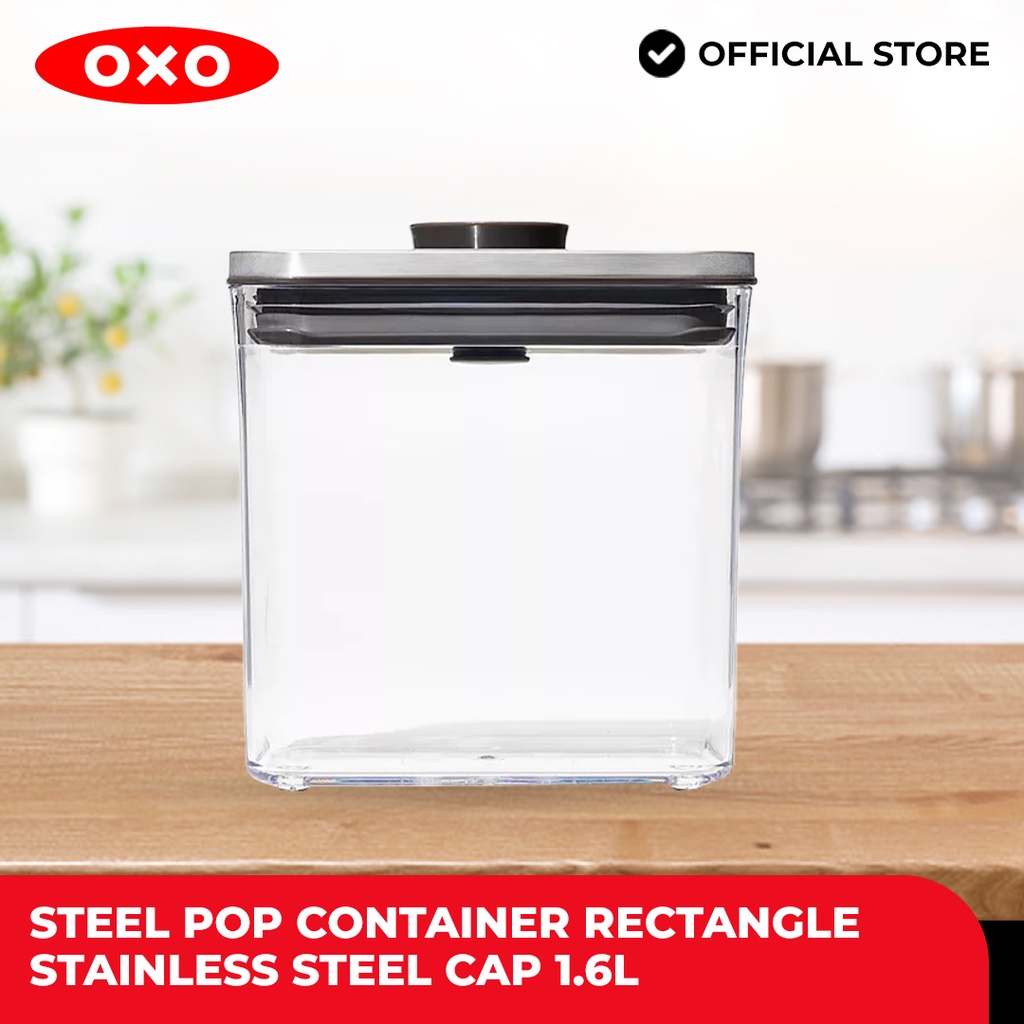 OXO Houseware Steel POP Container Rectangle (1.6L) | Shopee Philippines