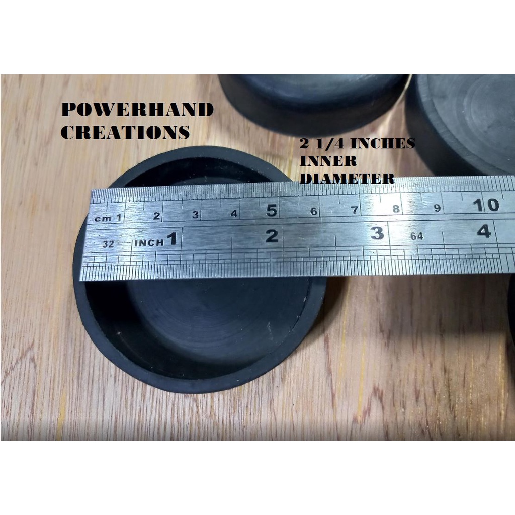 ENDCAP ROUND 2 1/4 inches Inner Diameter RUBBER Footings Center Table ...