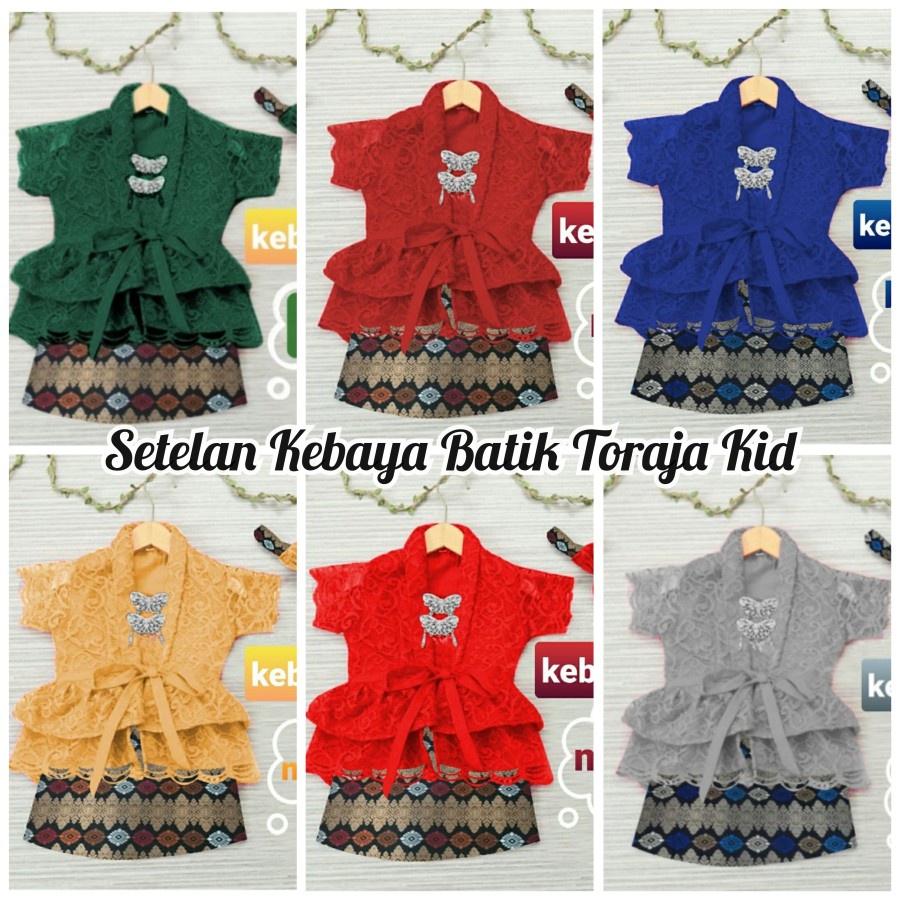 Party Clothes Kebaya Suits Girls Batik Cute Luxury Elegant Fashionable ...