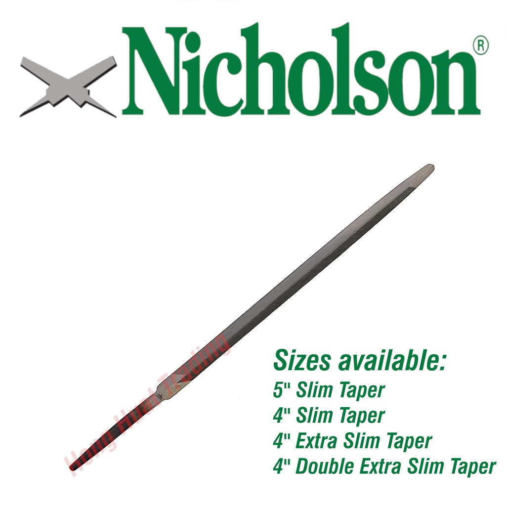 Nicholson Slim Taper File Kikil Triangle Shape Tres Kantos | Shopee ...
