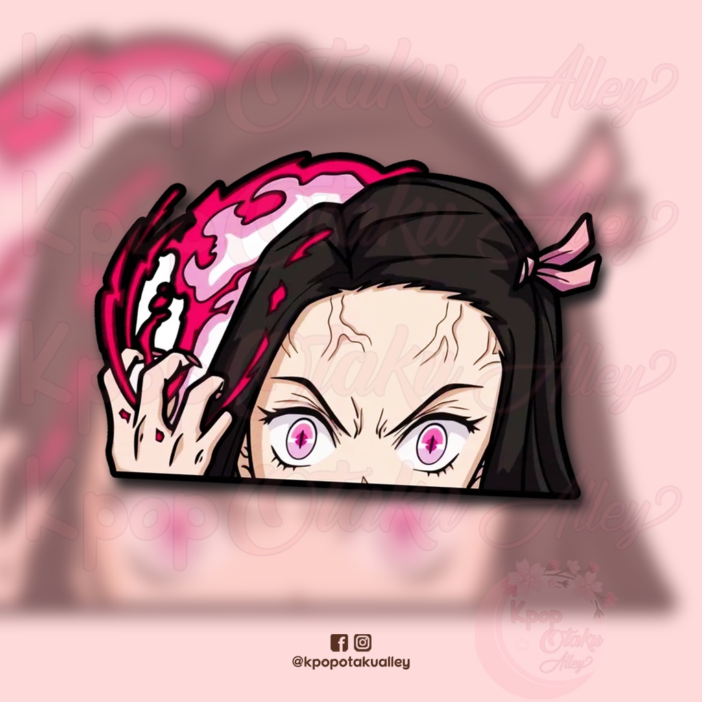 Nezuko Kamado - Demon Slayer Peeker Sticker ver B | Kpop Otaku Alley ...