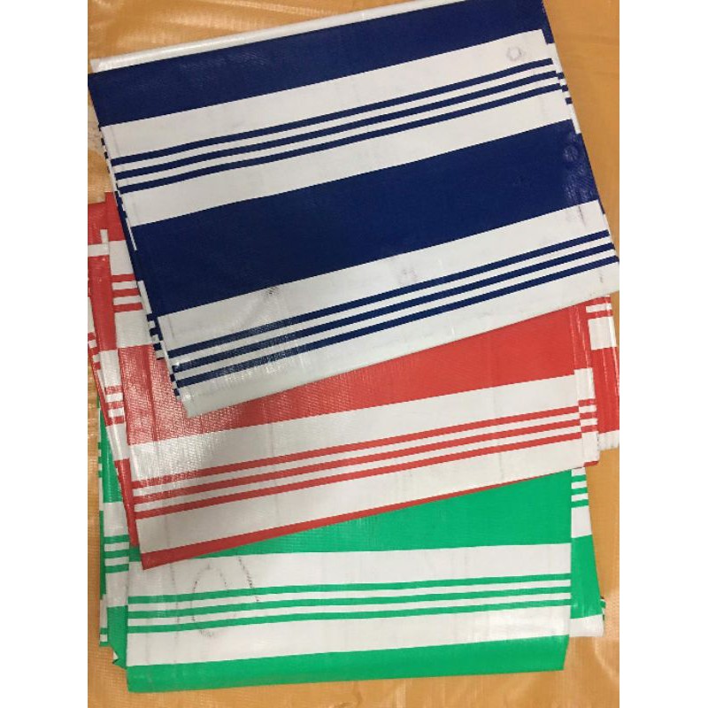 w/free rope Lona/trapal stripe 6x10ft 6x12ft 8x10ft 8x12ft 9x12ft ...