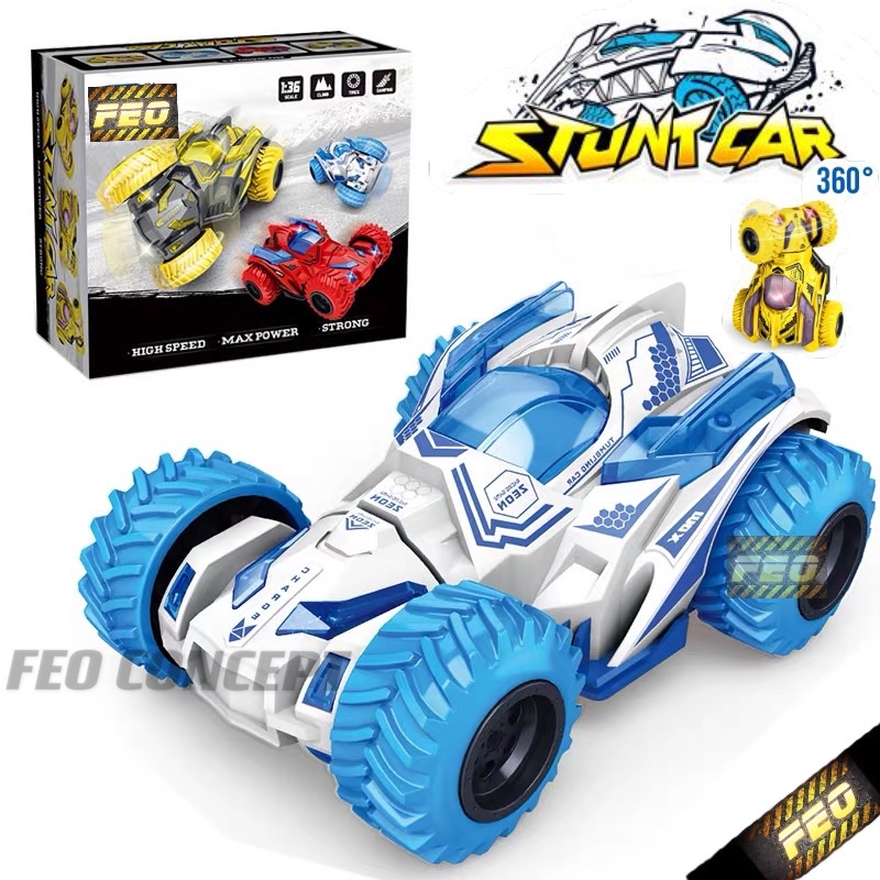 FEO Mcgo400 Stunt Car Push Back Car Toys Double Side Stunt Toys Car 360 ...