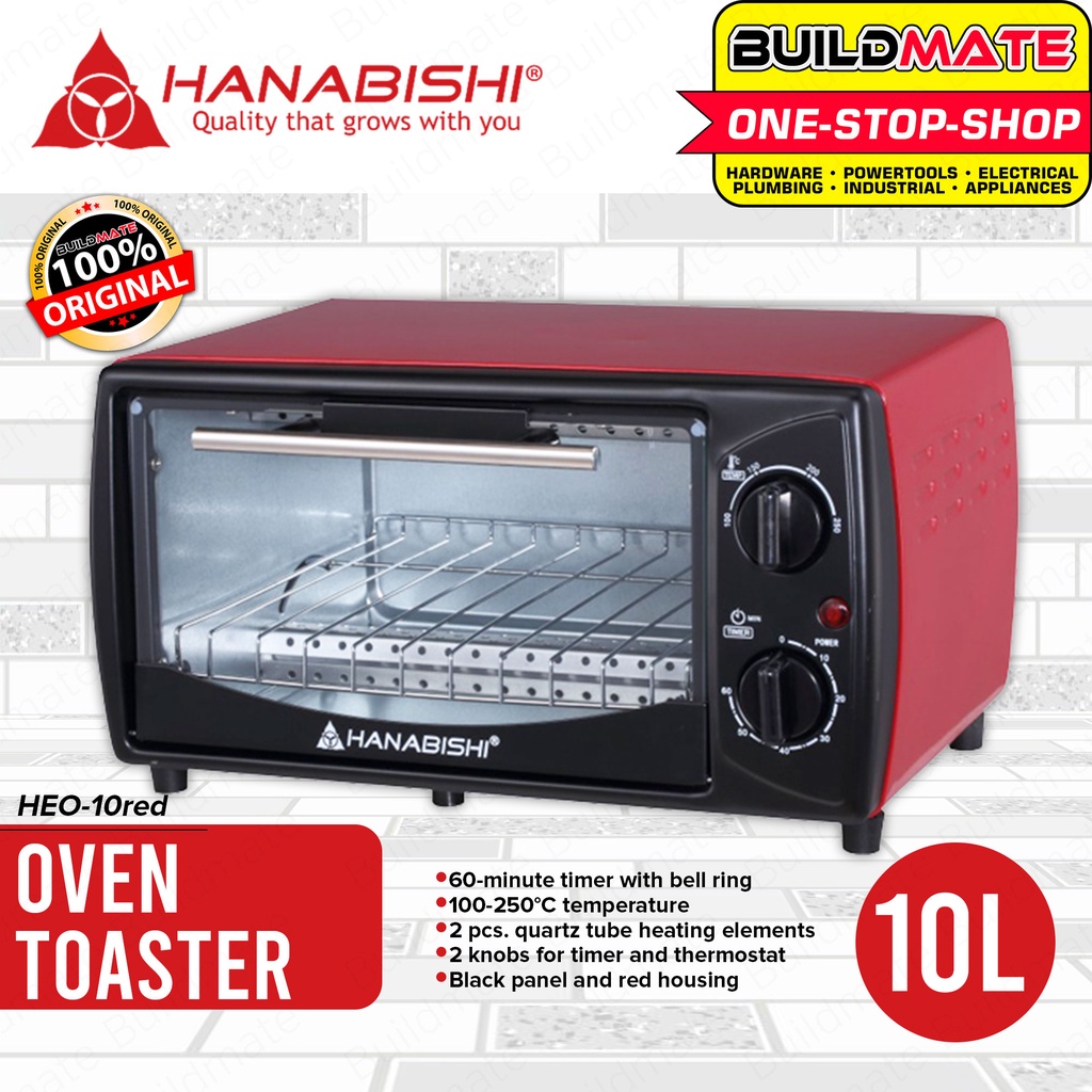 HANABISHI Oven Toaster 10L 1000W Electric Oven Knob Microwave Toaster W ...