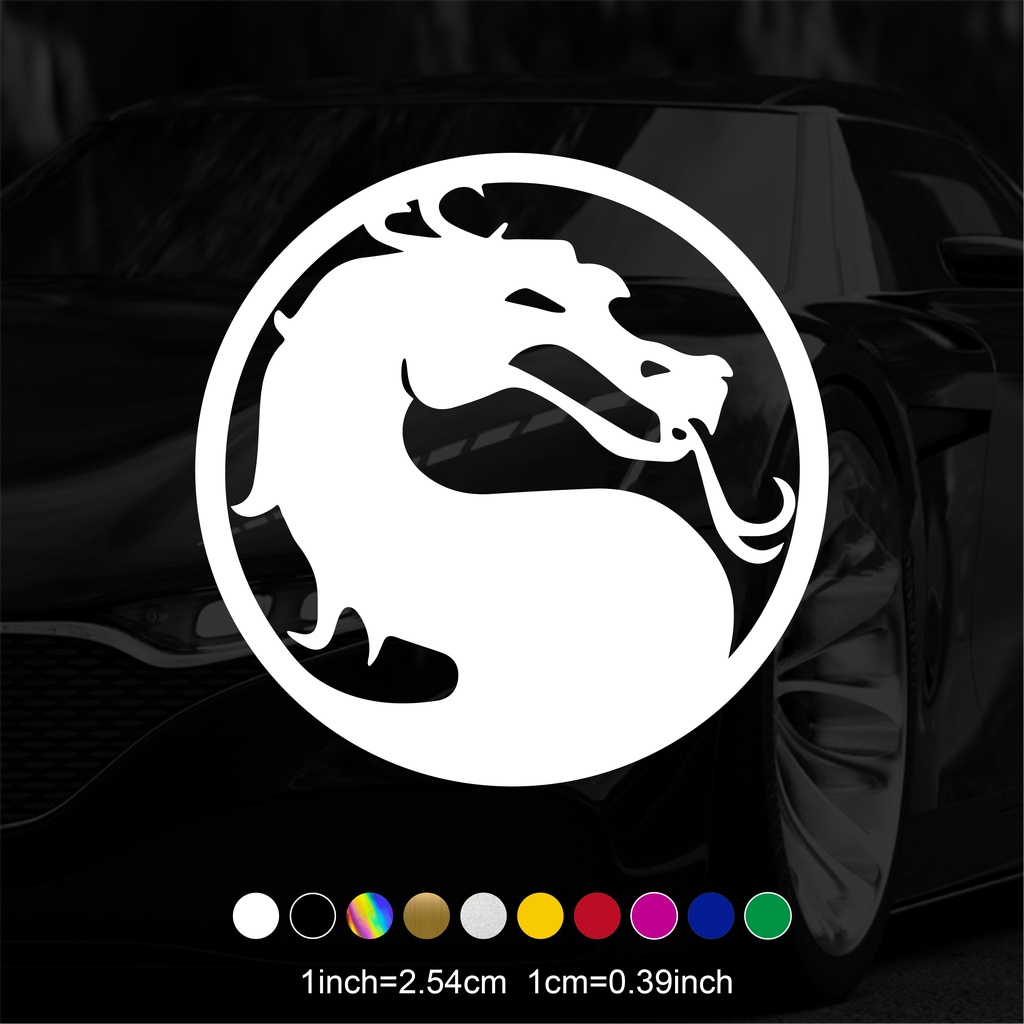 Mortal Kombat Car Stickers Car Body Window Bumper Waterproof Vinyl ...