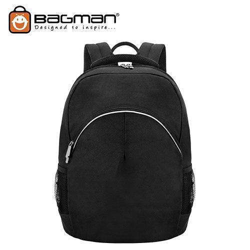 BAGMAN 15" LAPTOP BACKPACK - BLACK(*Direct Factory Price) | Shopee ...