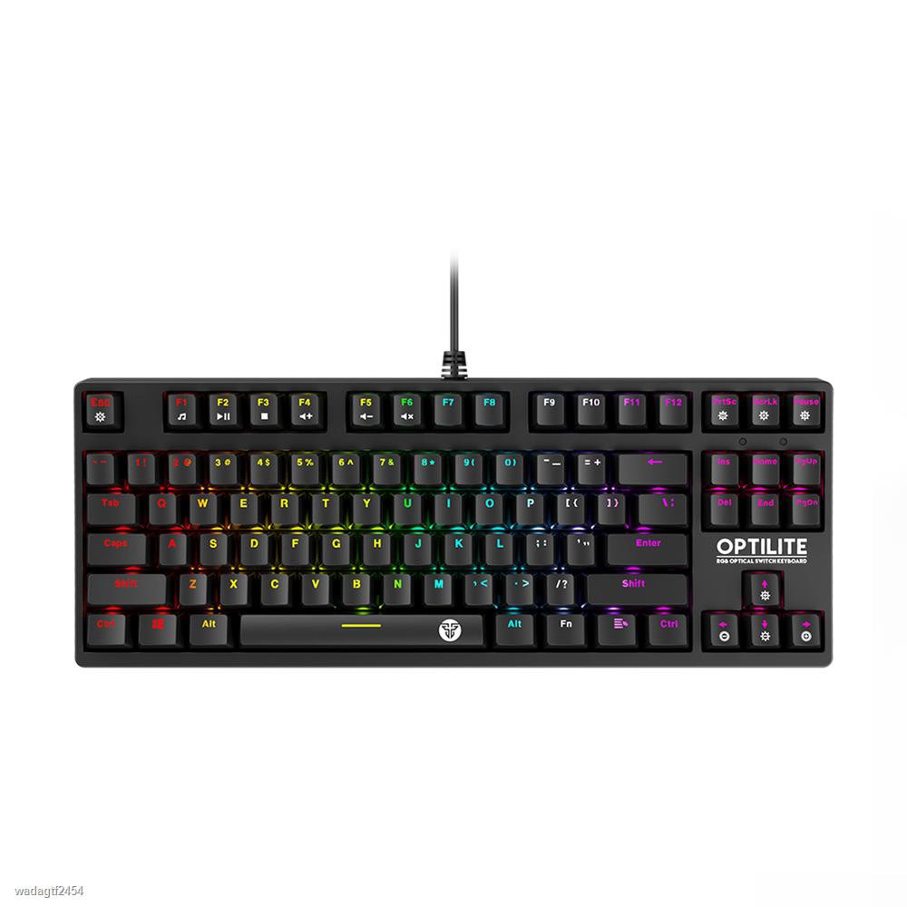 FANTECH MK872 optical axis waterproof mechanical 87-key gaming keyboard ...