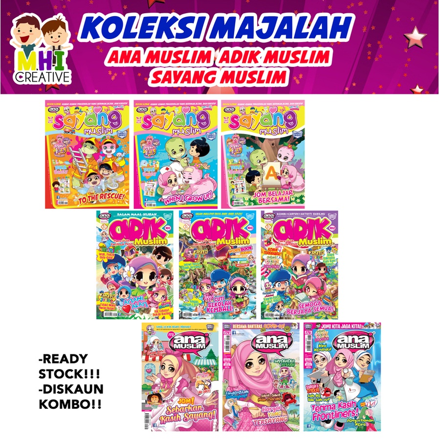 Ana MUSLIM CONNECTED MAGAZINE COLLECTION - ISLAMIC CHILDREN'S MAJALAH ...