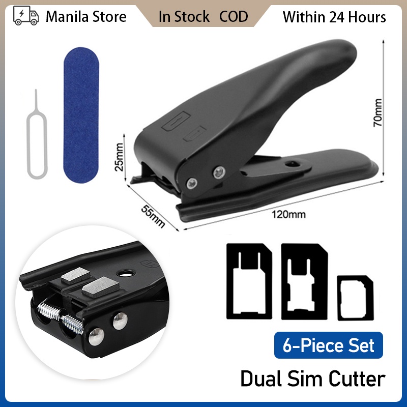 5Pcs/set Multi-function Micro SIM Card Cutter 2 in 1 Nano SIM Card ...