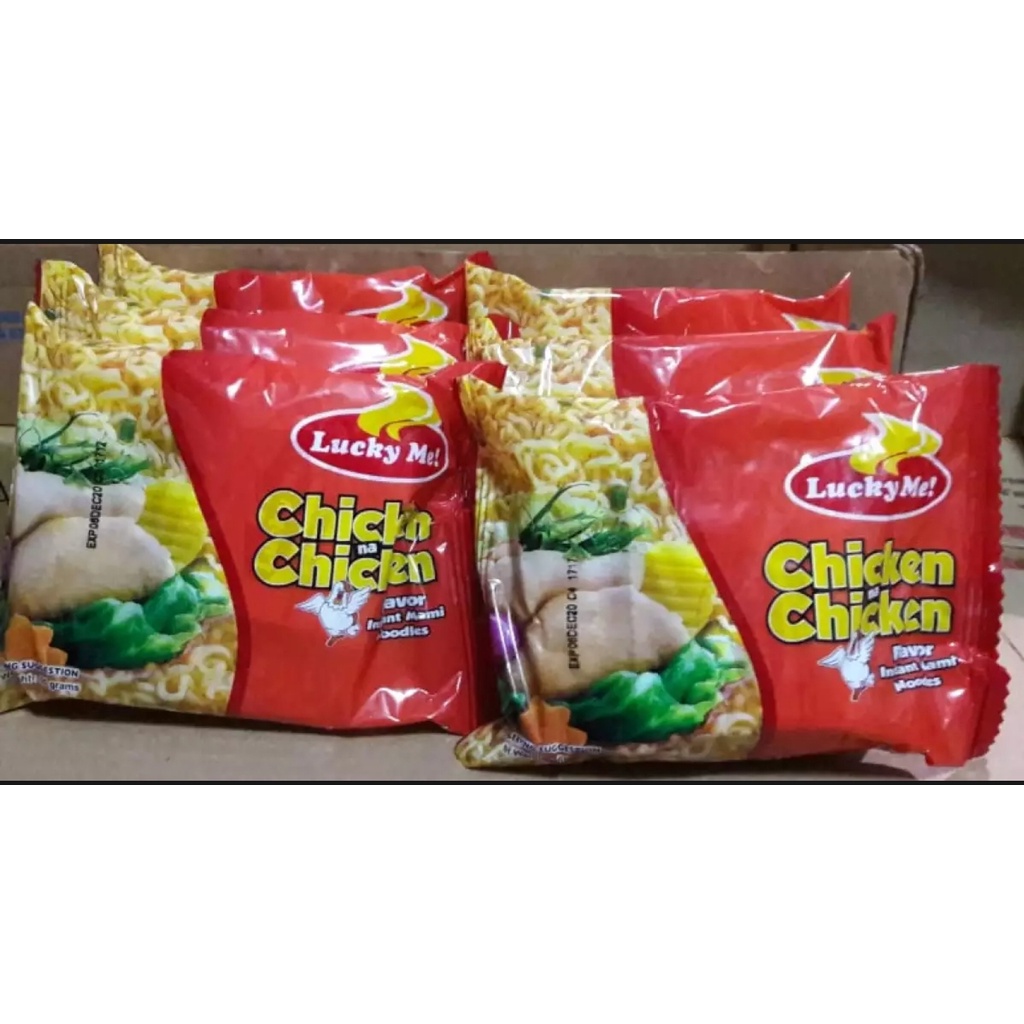 Lucky Me! Chicken na Chicken Flavor Instant Mami Noodles (55g x 6pcs ...