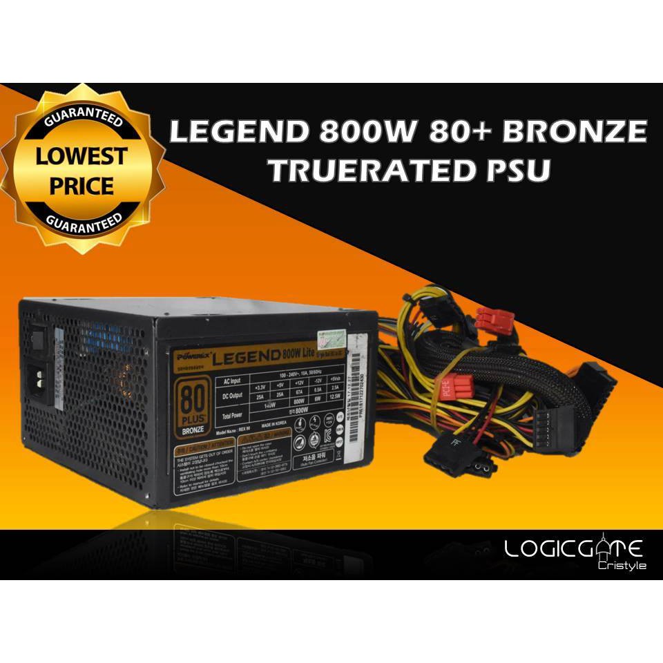Legend 700w/800w/900w Black Truerated PSU Heavy Duty | Shopee Philippines